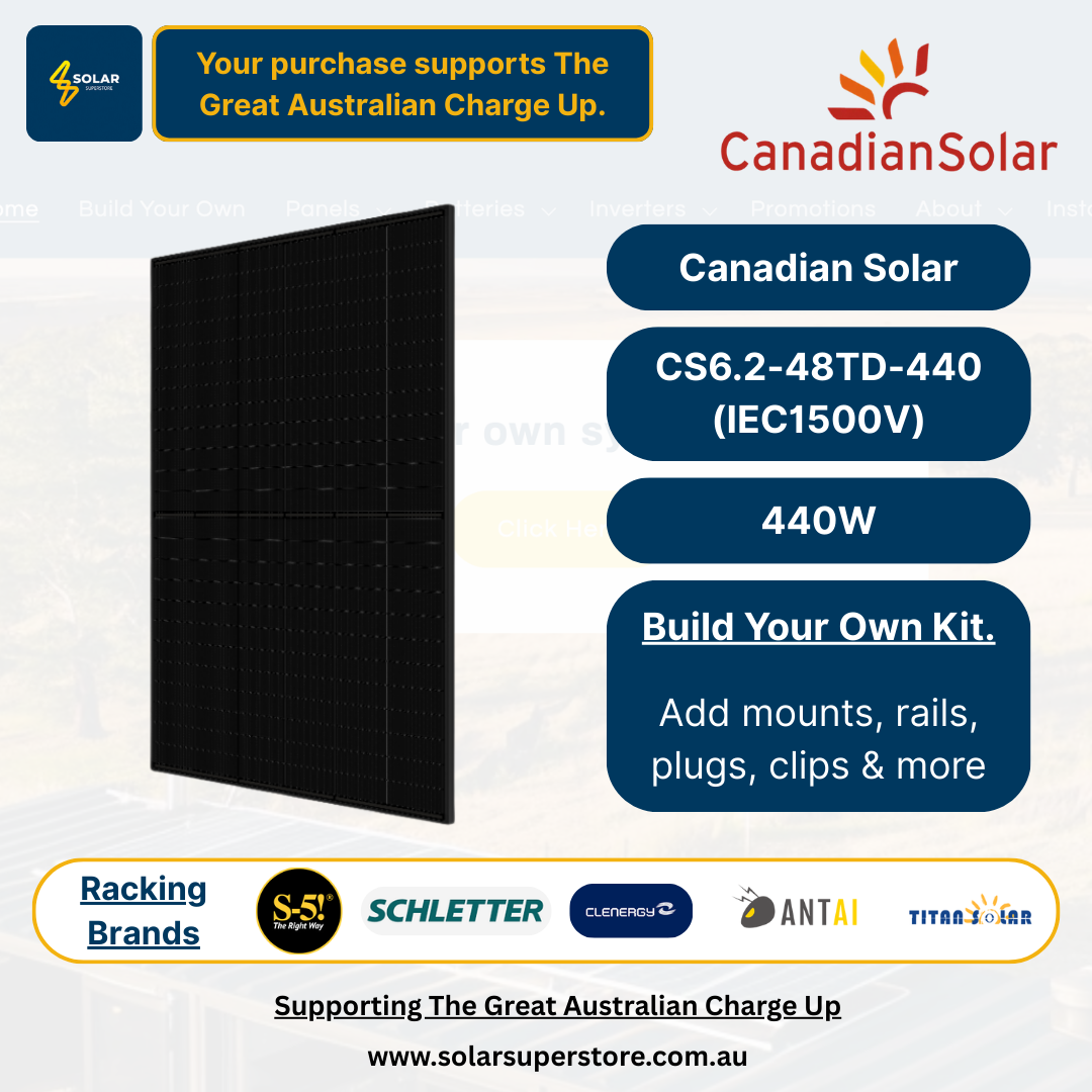 Canadian Solar Home Package: 1.32kW-101.2kW (440W CS6.2-48TD Panels) A ...